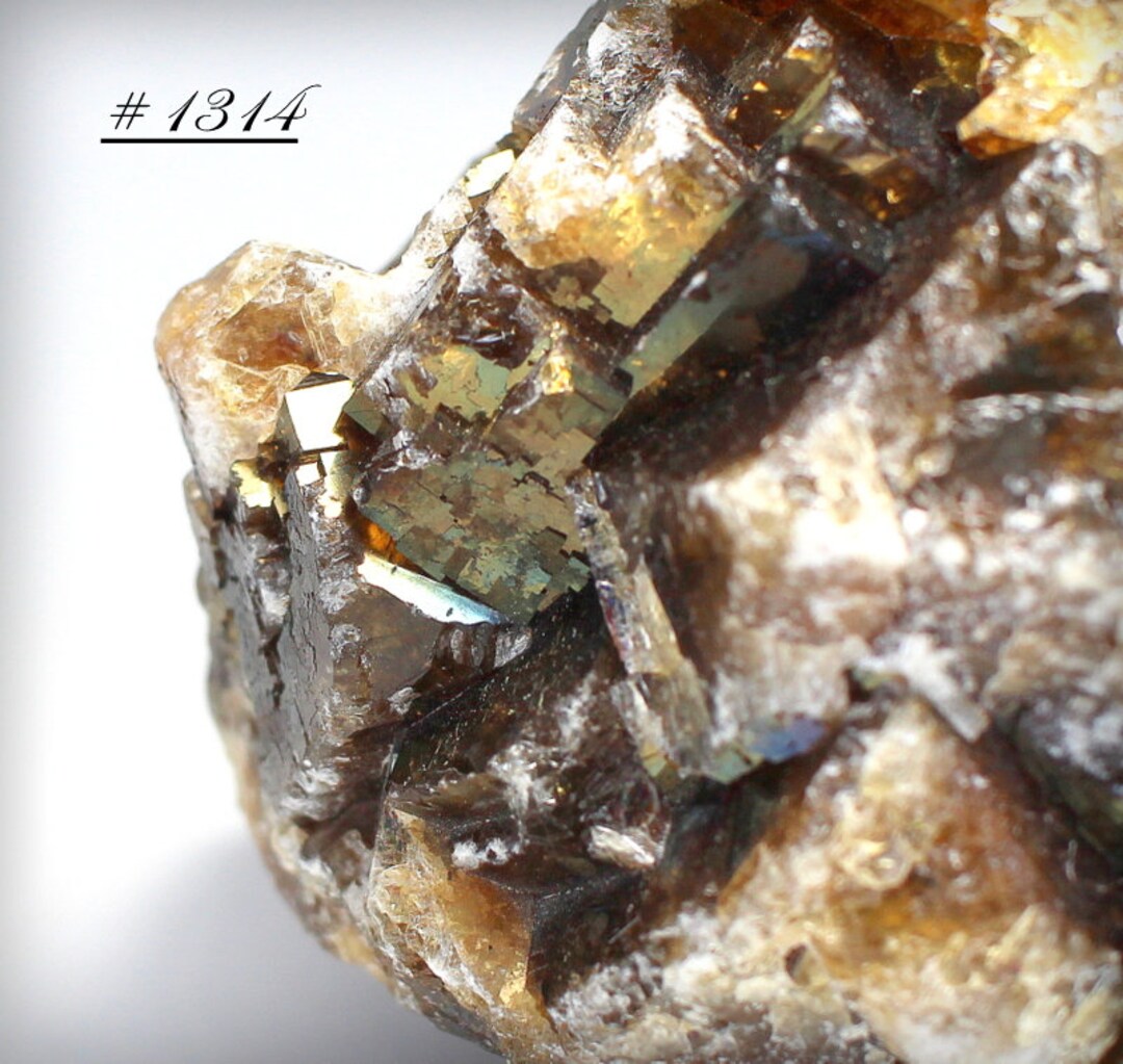 Large Iridescent and Fluorescent Fluorite Specimen of Gorgeous ...