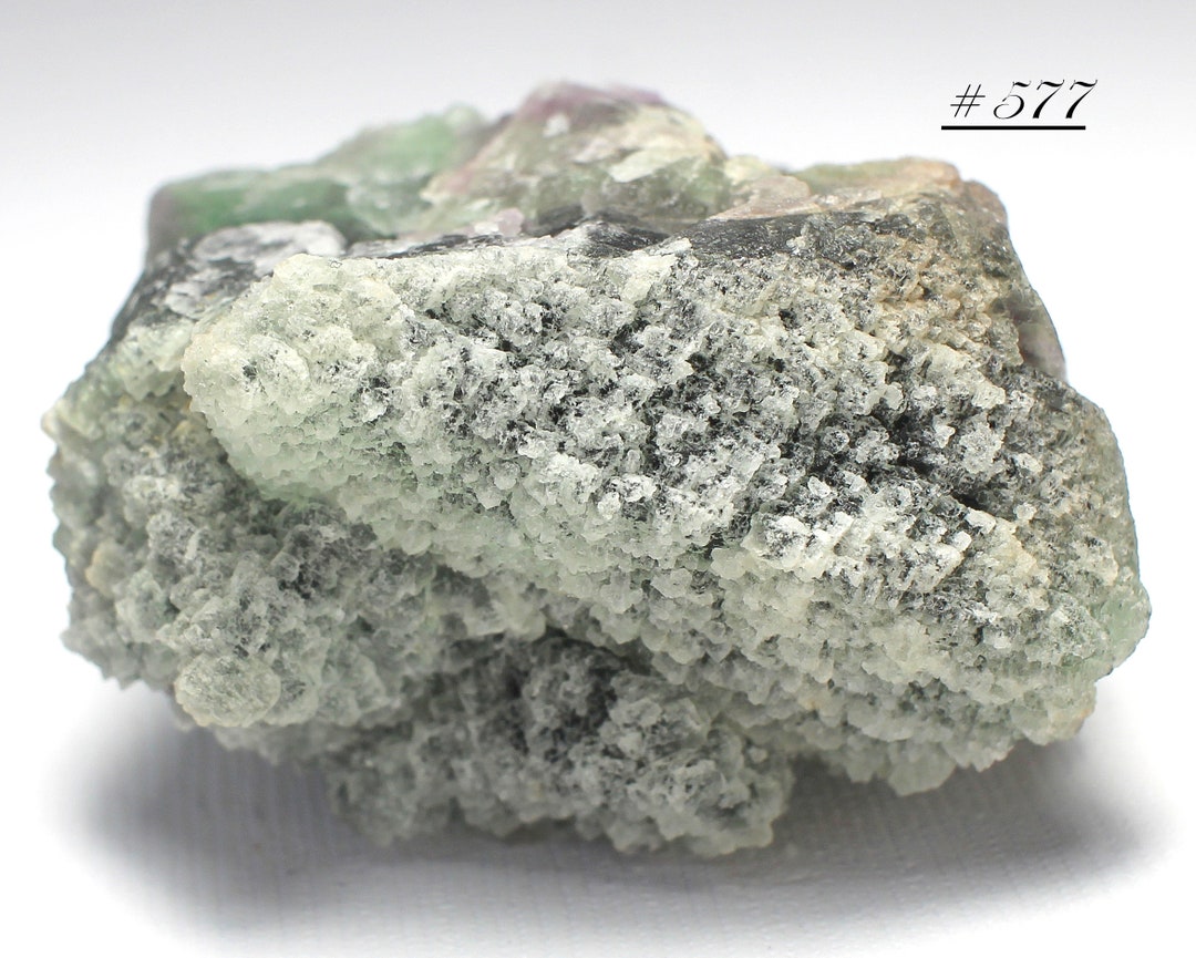 Rare Green and Lavender Octahedral Fluorite Cluster, From the Gila ...