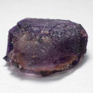 Rare Dark Purple Octahedral Fluorite Crystal From the Santa Teresa ...