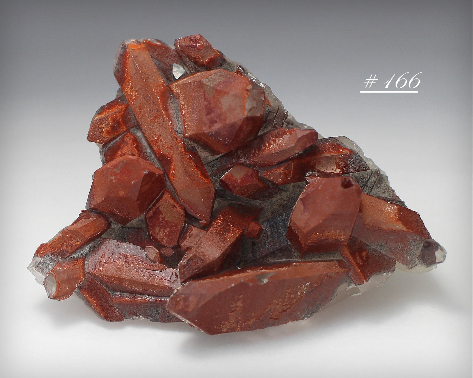 Red Quartz Cluster of Dark-red Translucent Smoky Quartz | Etsy