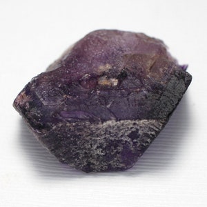 Rare Dark Purple Octahedral Fluorite Crystal From the Santa Teresa ...