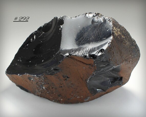 Large Glassy Beautiful Obsidian Cobble with Great Black | Etsy