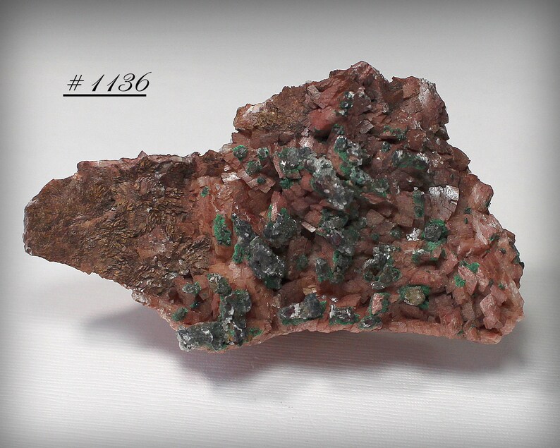 Display Specimen of Red Ferroan Dolomite Crystals With - Etsy