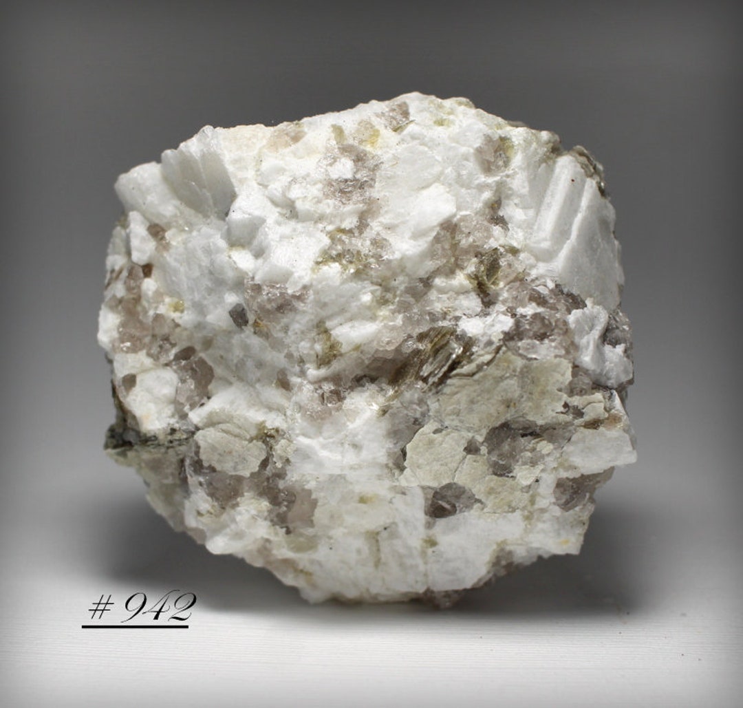 Large White Albite Feldspar With Silver Muscovite Mica, From California, USA - Etsy