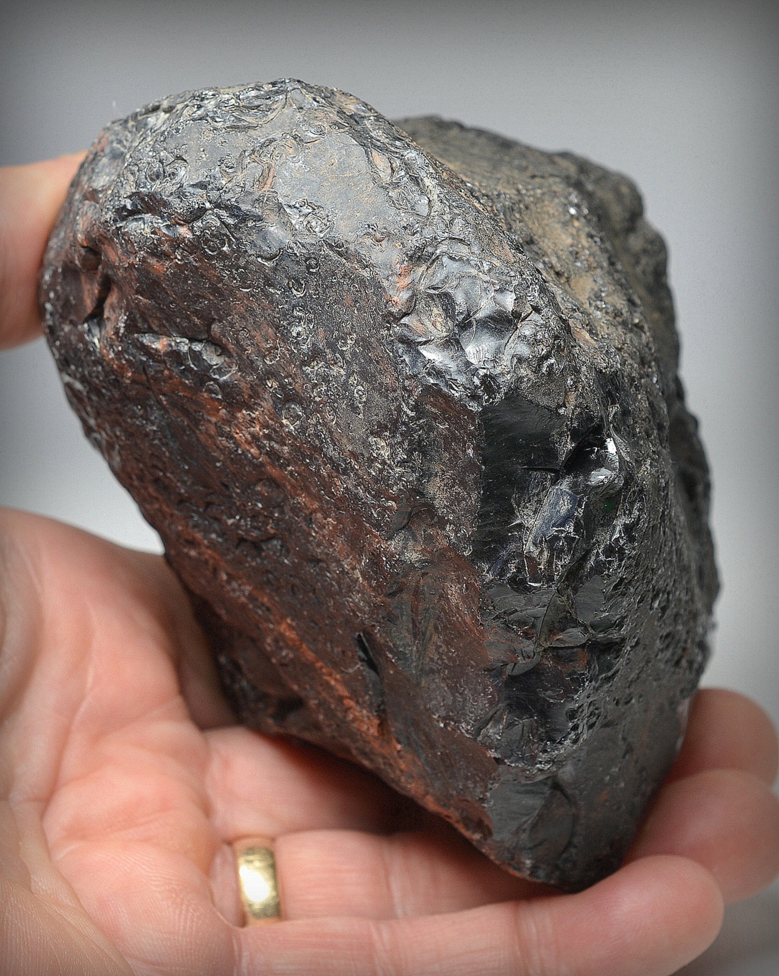 Large Gorgeous Raw Mahogany Obsidian Cobble Rock and - Etsy