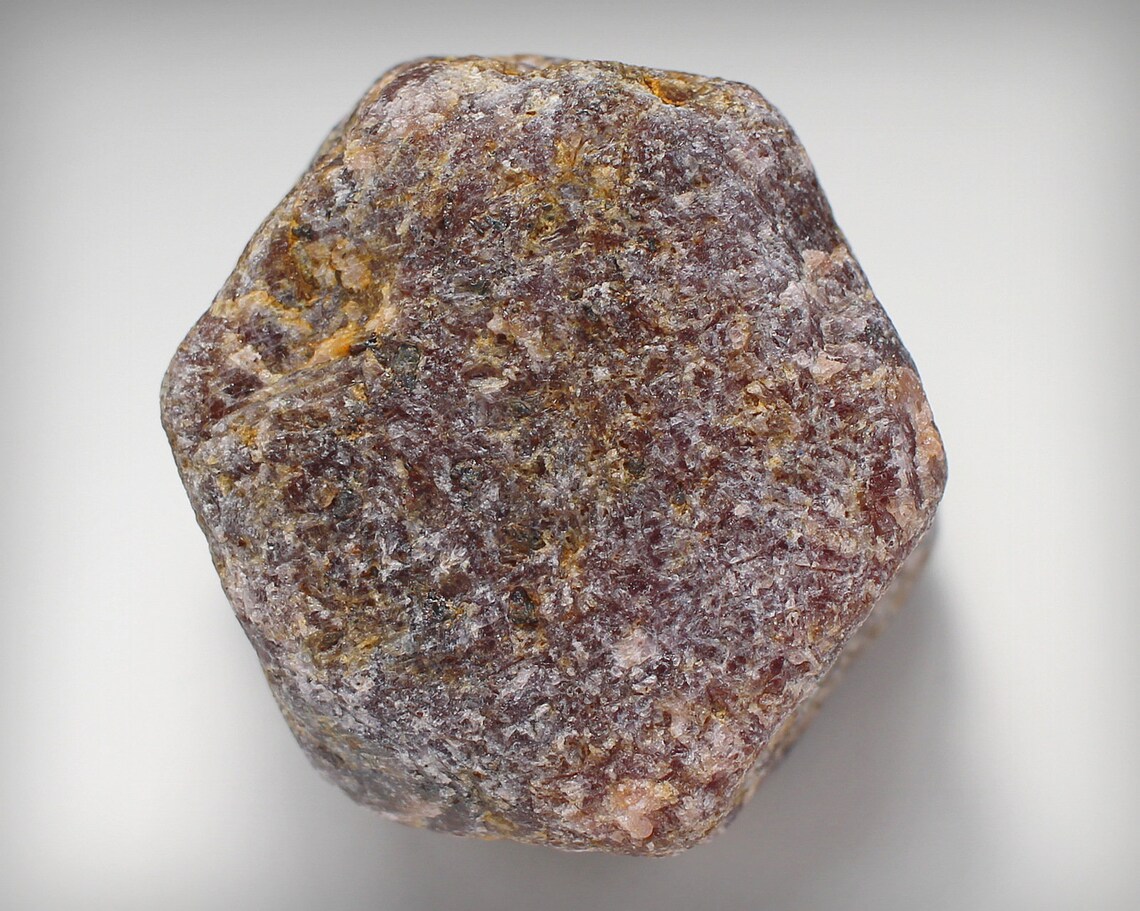 Thick Layered Hexagonal Raw Purple Ruby Corundum Crystal | Etsy