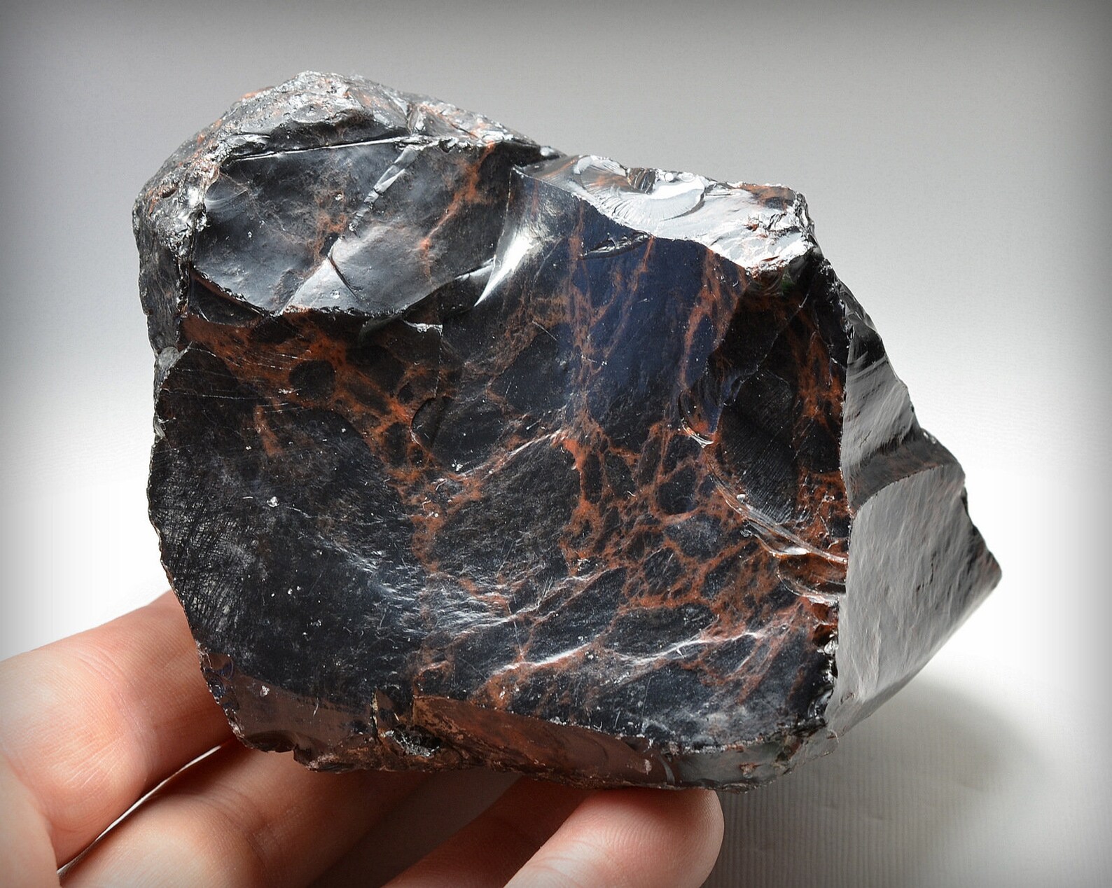 Large Gorgeous Raw Mahogany Obsidian Cobble Rock and - Etsy