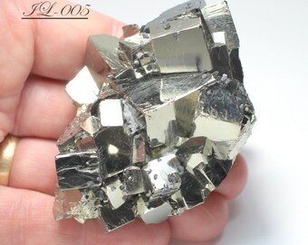 Lustrous Smooth Cubic Pyrite Cluster From Huanzala, Peru, in Decorator ...