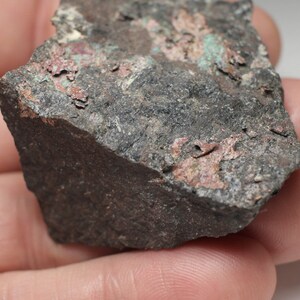Native Copper on Basalt Mineral Crystal Display Specimen Michigan - Etsy