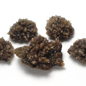 Five Incredible Small Spiky Calcite Crystal Cluster Miniatures, With ...
