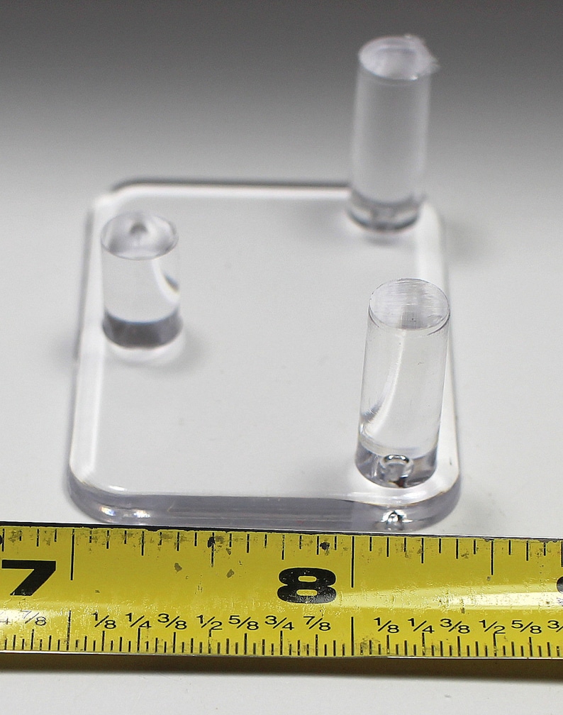 Three Peg Clear Acrylic Mineral Specimen Display Stand (small Size) - Etsy