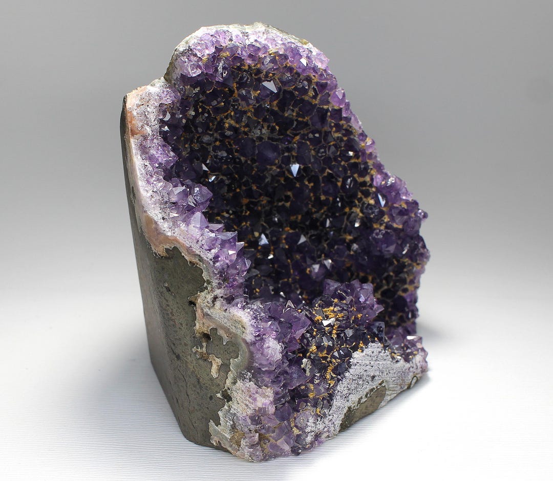 Compact Amethyst Crystal Cathedral Geode, From Uruguay, With Unusual Amethyst Quartz Crystals - Etsy