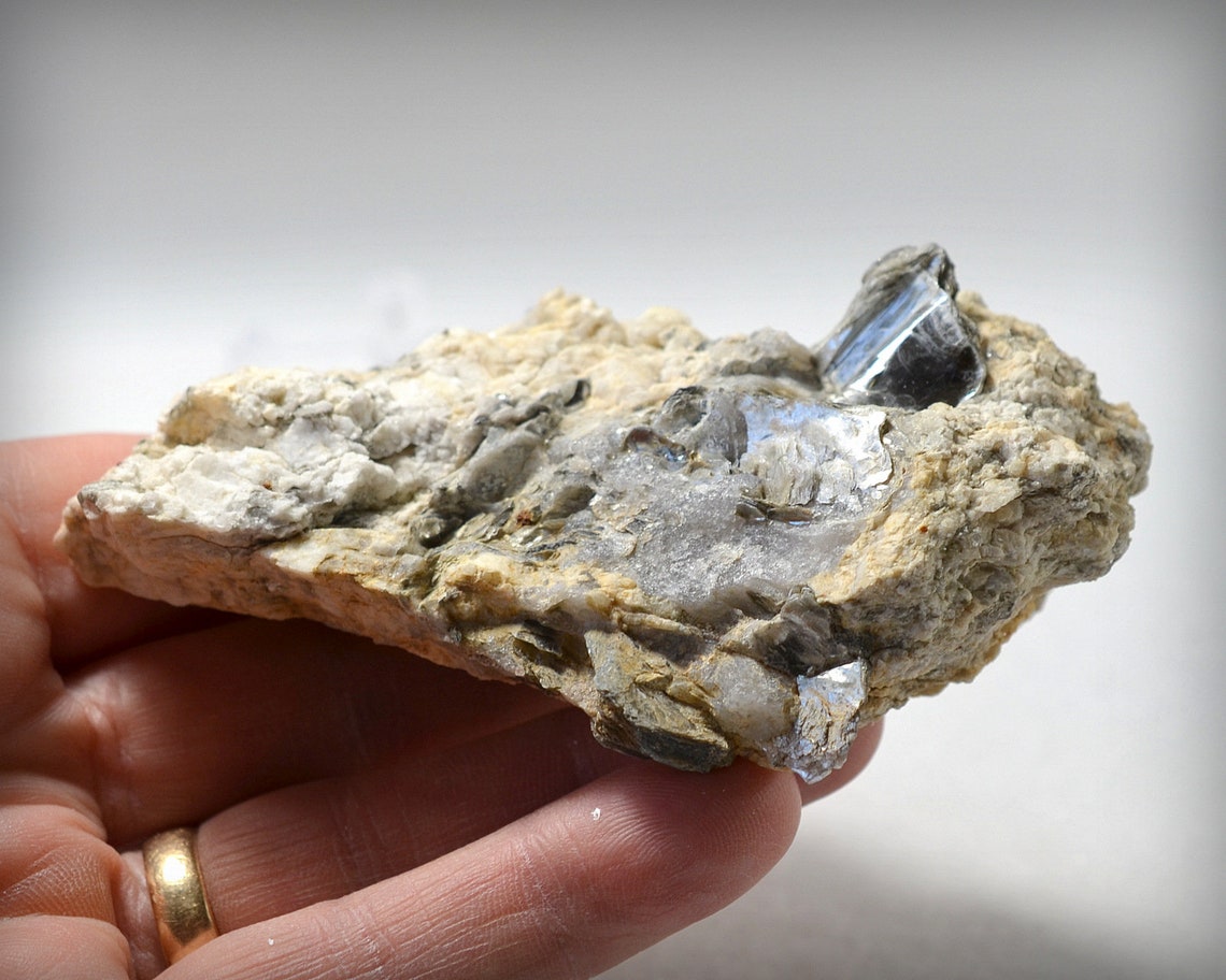 Super-Shiny Muscovite Mica Books in Tan Feldspar from the | Etsy