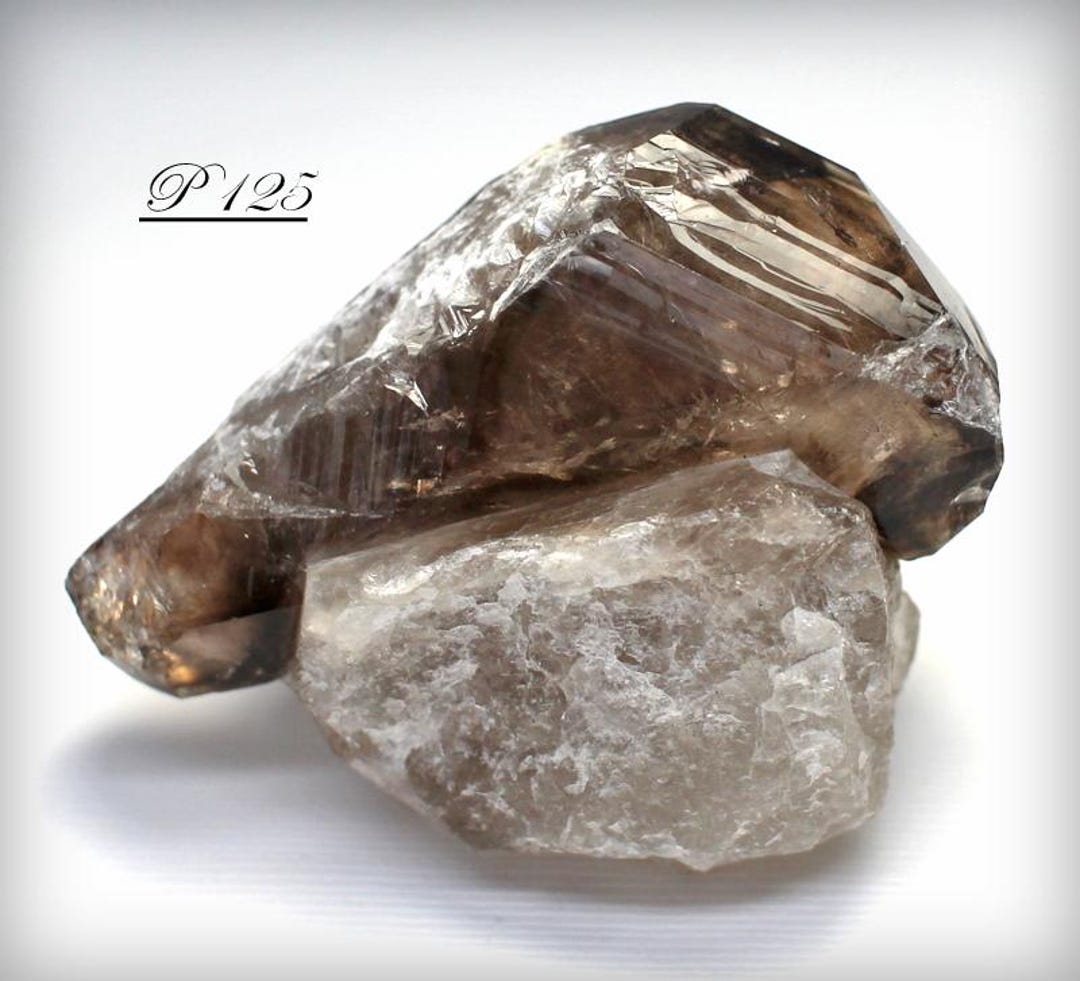 Smoky Clear Elestial Jacaré Alligator Quartz Crystals With Muscovite ...