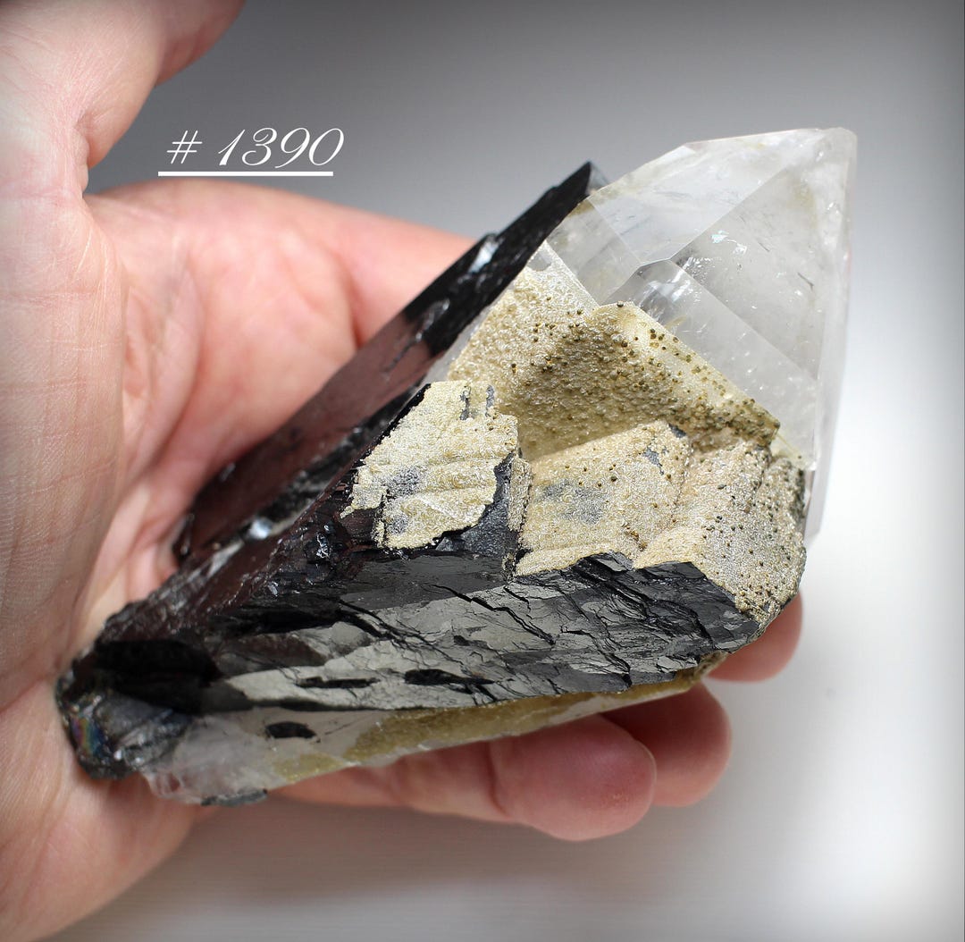CONNOISSEUR'S CHOICE - Large Vintage Smoky Quartz Crystal With ...