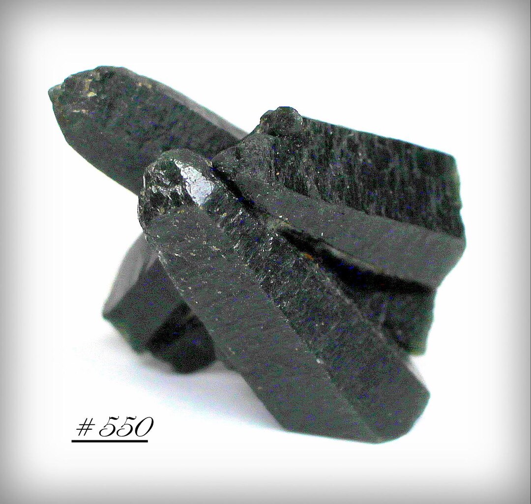 PRASE Small Fine Actinolite Included Dark Green Quartz Prase Crystal ...