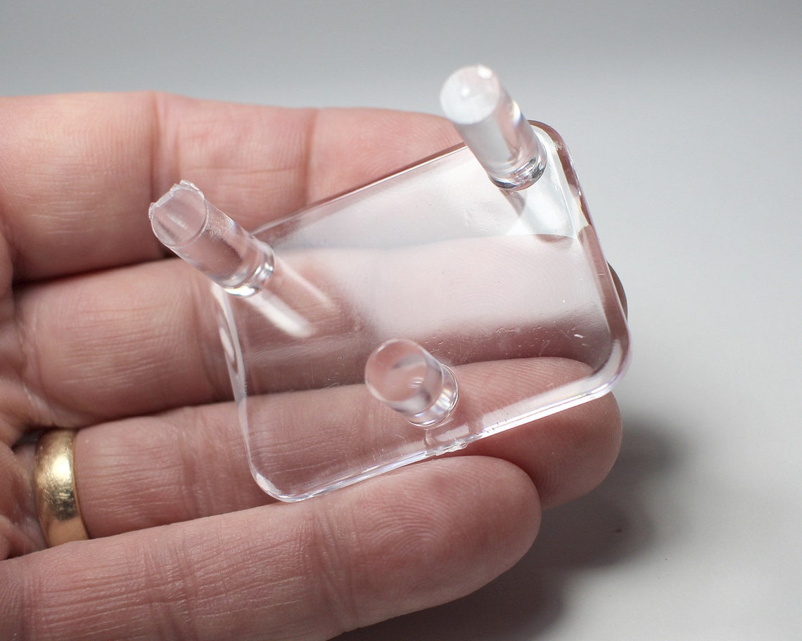 Three Peg Clear Acrylic Mineral Specimen Display Stand (small Size) - Etsy