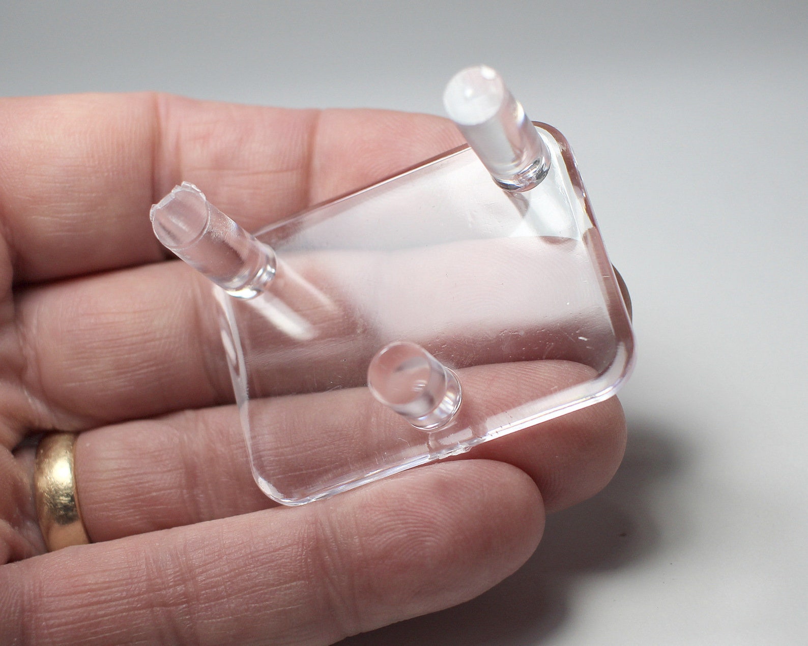 Three Peg Clear Acrylic Mineral Specimen Display Stand (small Size) - Etsy