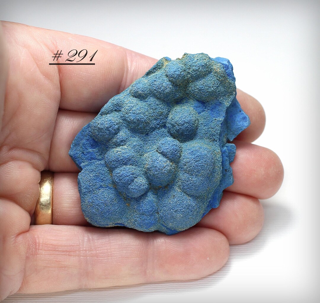 Azurite - Outstanding Deep-blue Botryoidal Azurite Two-sided Concretion ...