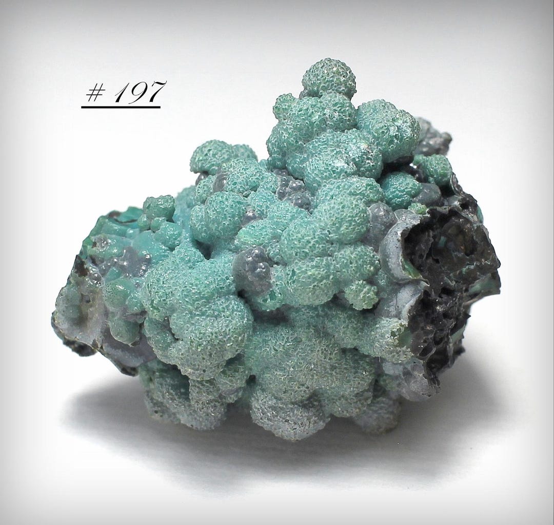 RARE! Turquoise Botryoidal Halloysite Miniature, From the Gold Hill ...