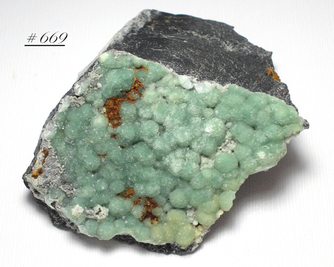 Wavellite - Spherical Botryoidal Bluish-green Wavellite Crystals on ...