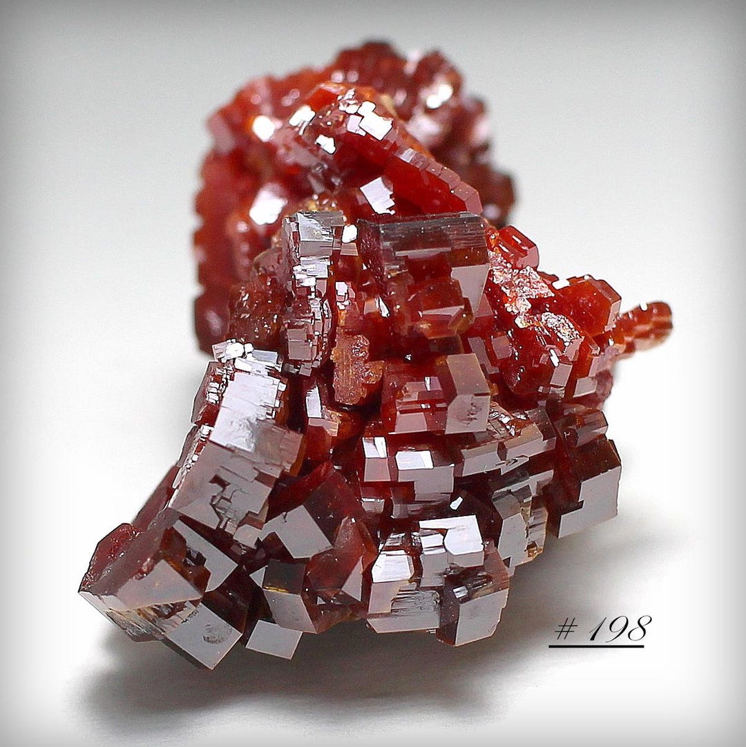Vanadinite Floater! - Super-fine, Brilliant, Colorful, Lustrous Vanadinite Crystal Cluster, From ...