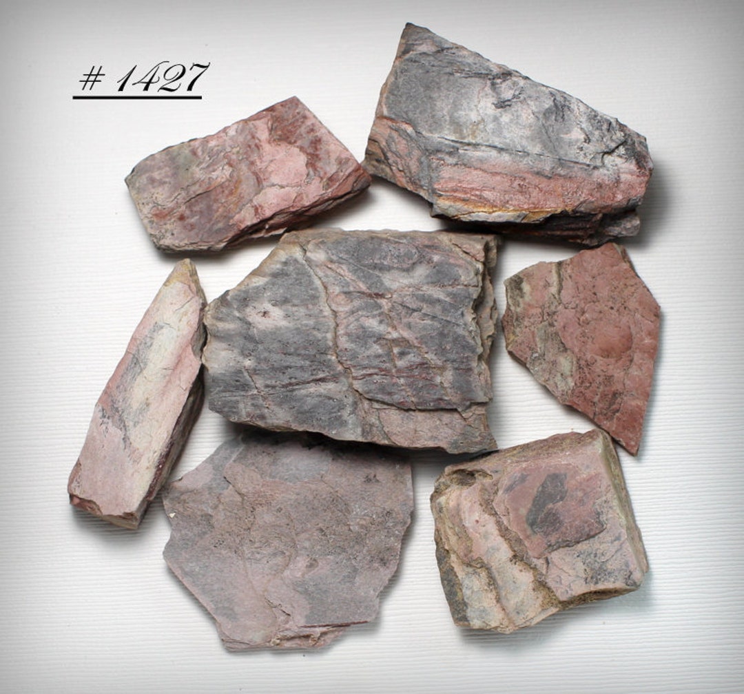 Colorful Pieces (pictured) of Satiny Argillaceous Stanley Shale, From ...