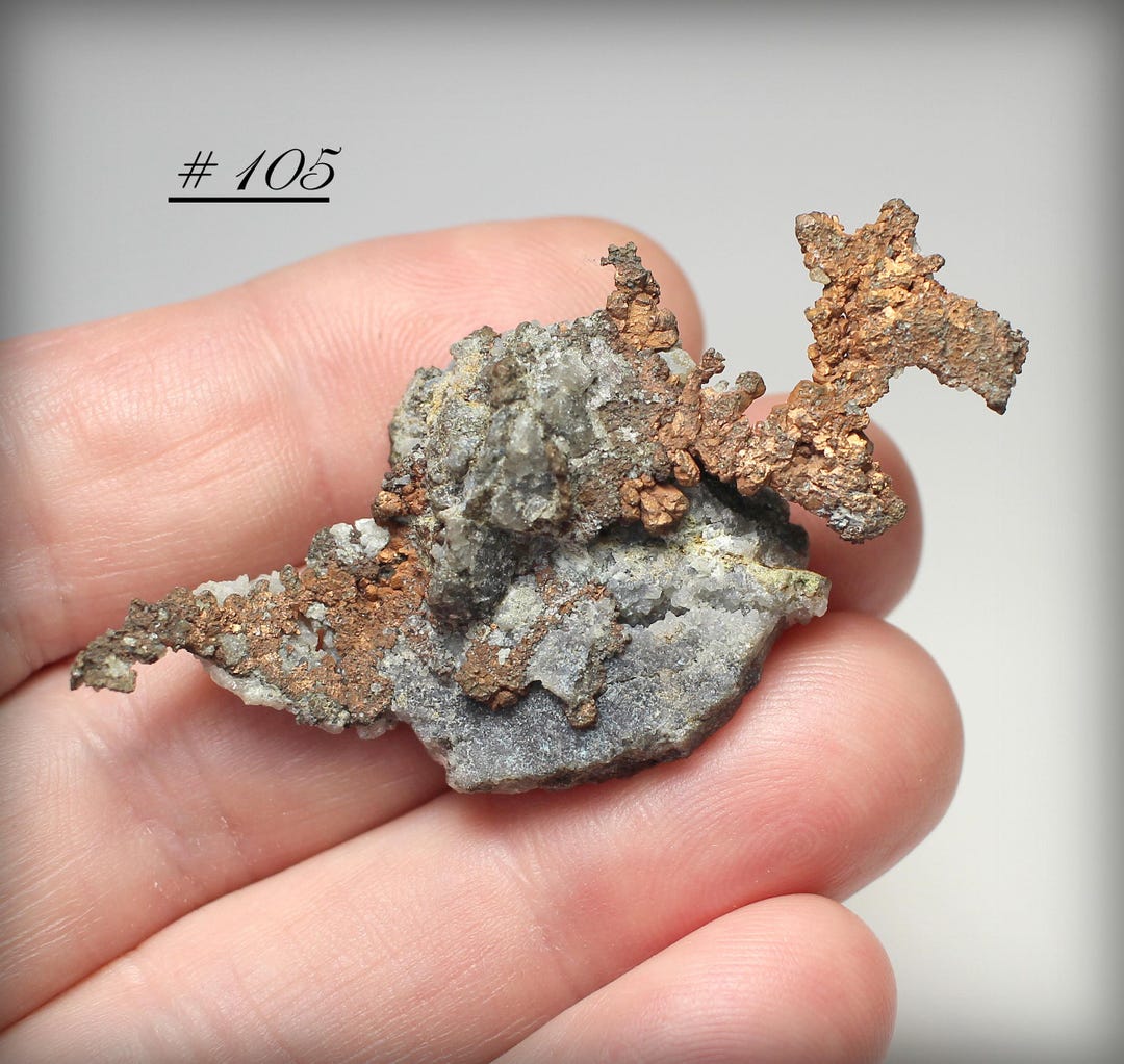 Exceptional Untreated Native Copper Specimen, With Uncommon Quartz ...