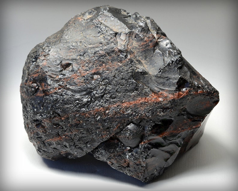 Large Gorgeous Raw Mahogany Obsidian Cobble Rock and - Etsy