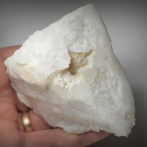 Rare Keokuk Geode pseudo-cubic Quartz Crystal Geode Segment, From ...