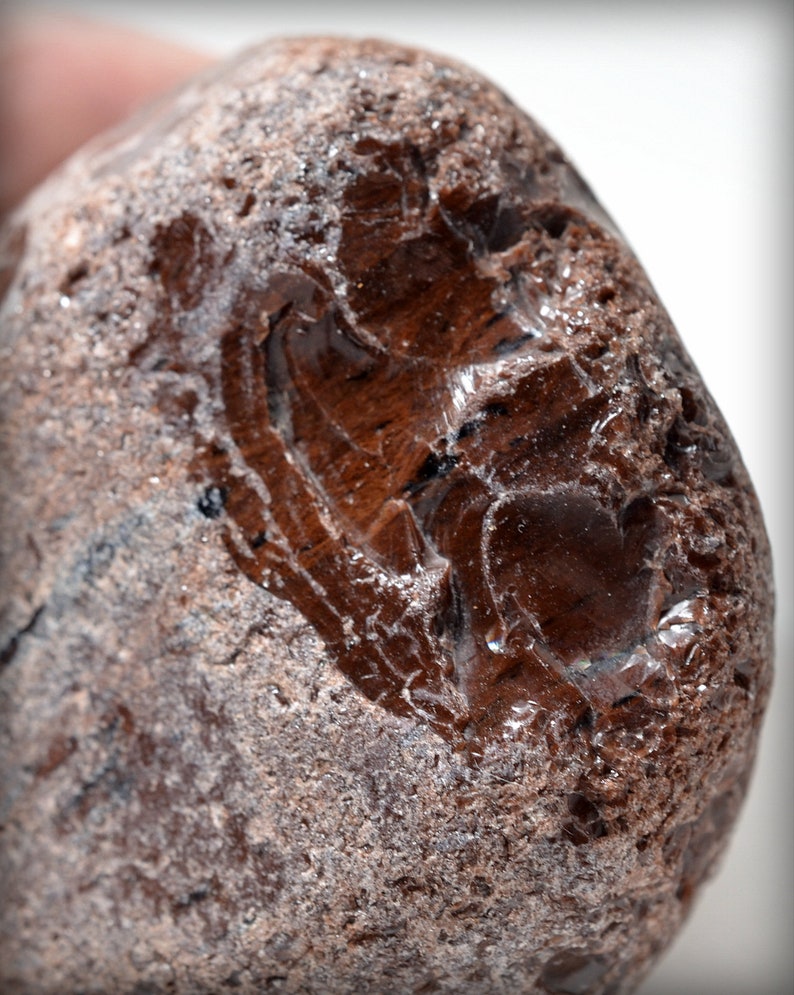 Good-Sized Pure Mahogany Obsidian Cobble Glassy Conchoidal | Etsy
