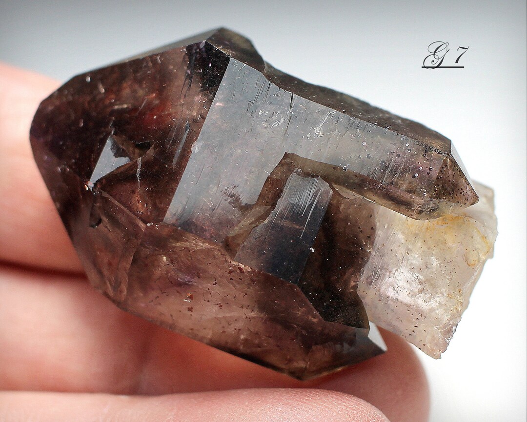 Amethyst Scepter Large Smoky-amethyst SCEPTER Quartz - Etsy