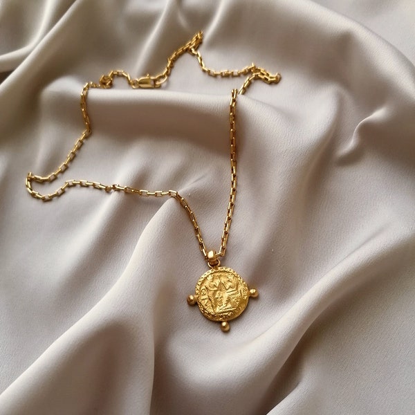 Antique Coin Necklace - Etsy