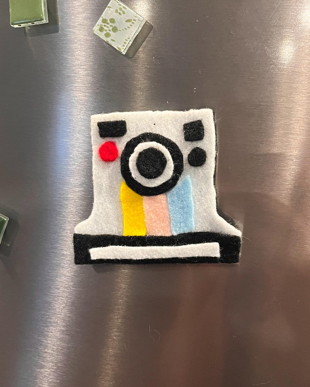 Polaroid Camera Fridge Magnet Cute Refrigerator Magnet Felt Camera ...