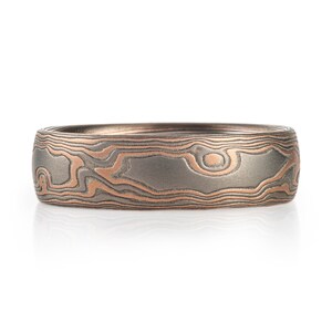 Rustic Woodgrain Pattern Ring in Embers Palette With Topsheet SHIPS TODAY - Etsy