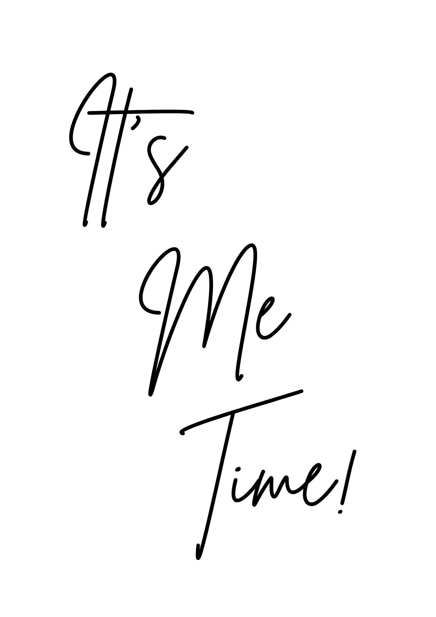 It's Me Time Typography Print Relax and Recharge DIGITAL | Etsy
