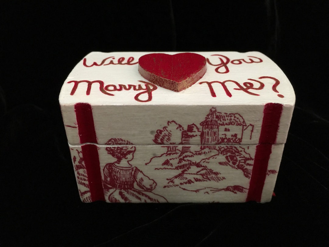 Marriage Proposal Ring Presentation Box - Etsy