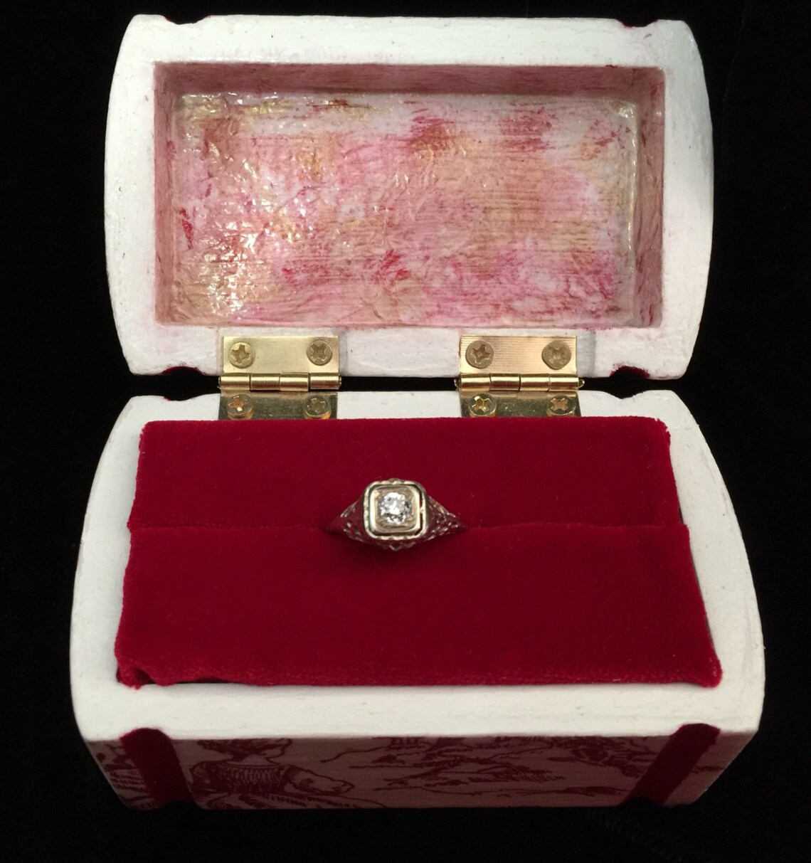 Marriage Proposal Ring Presentation Box - Etsy
