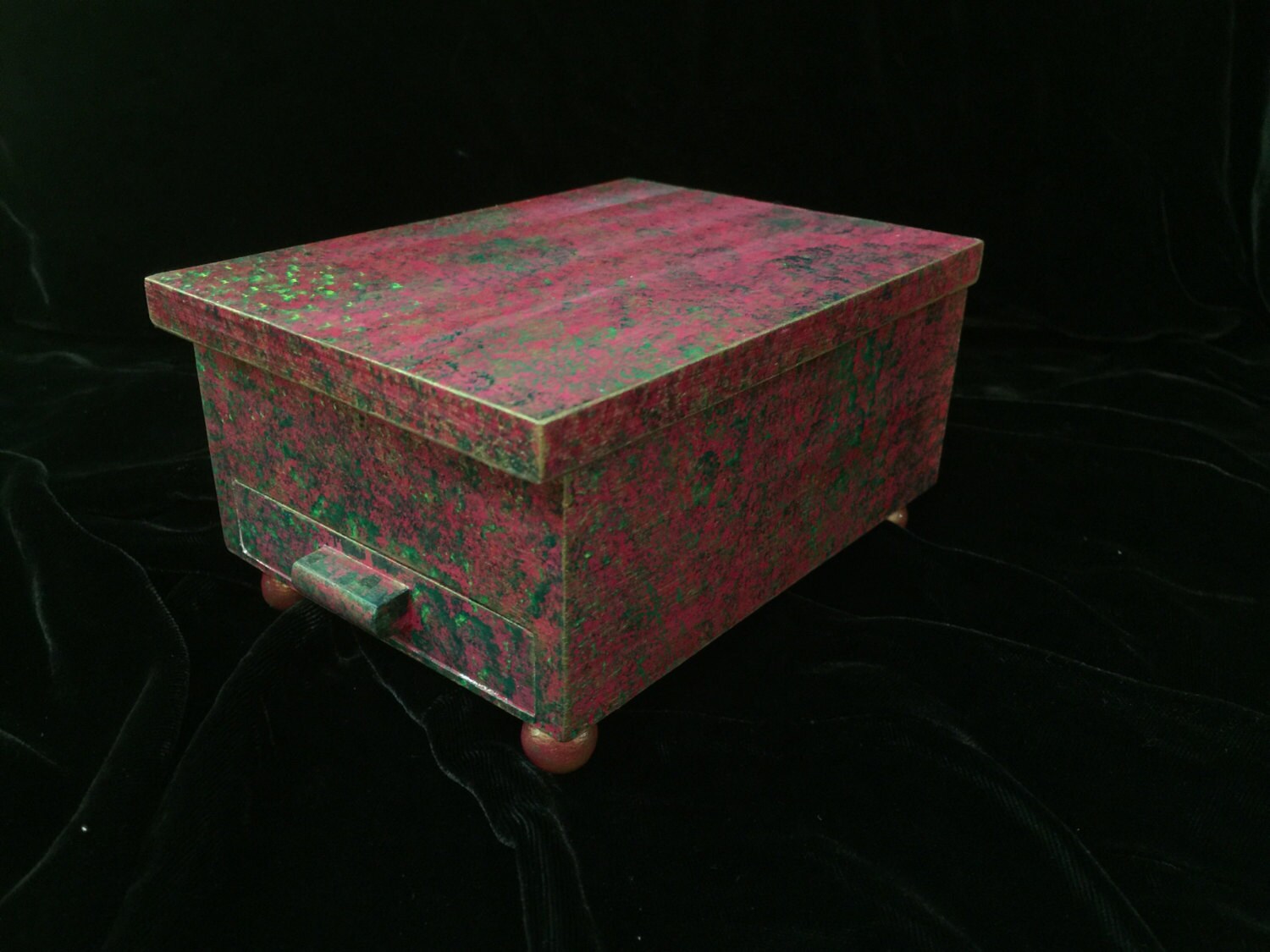 Handpainted, Mirrored Jewelry Box - Etsy