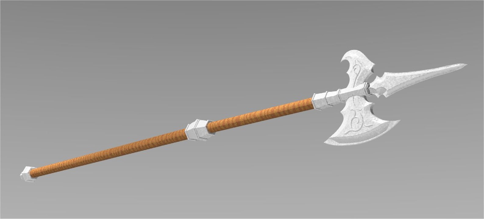 Medieval Halberd STL Files for 3D Printing - Etsy