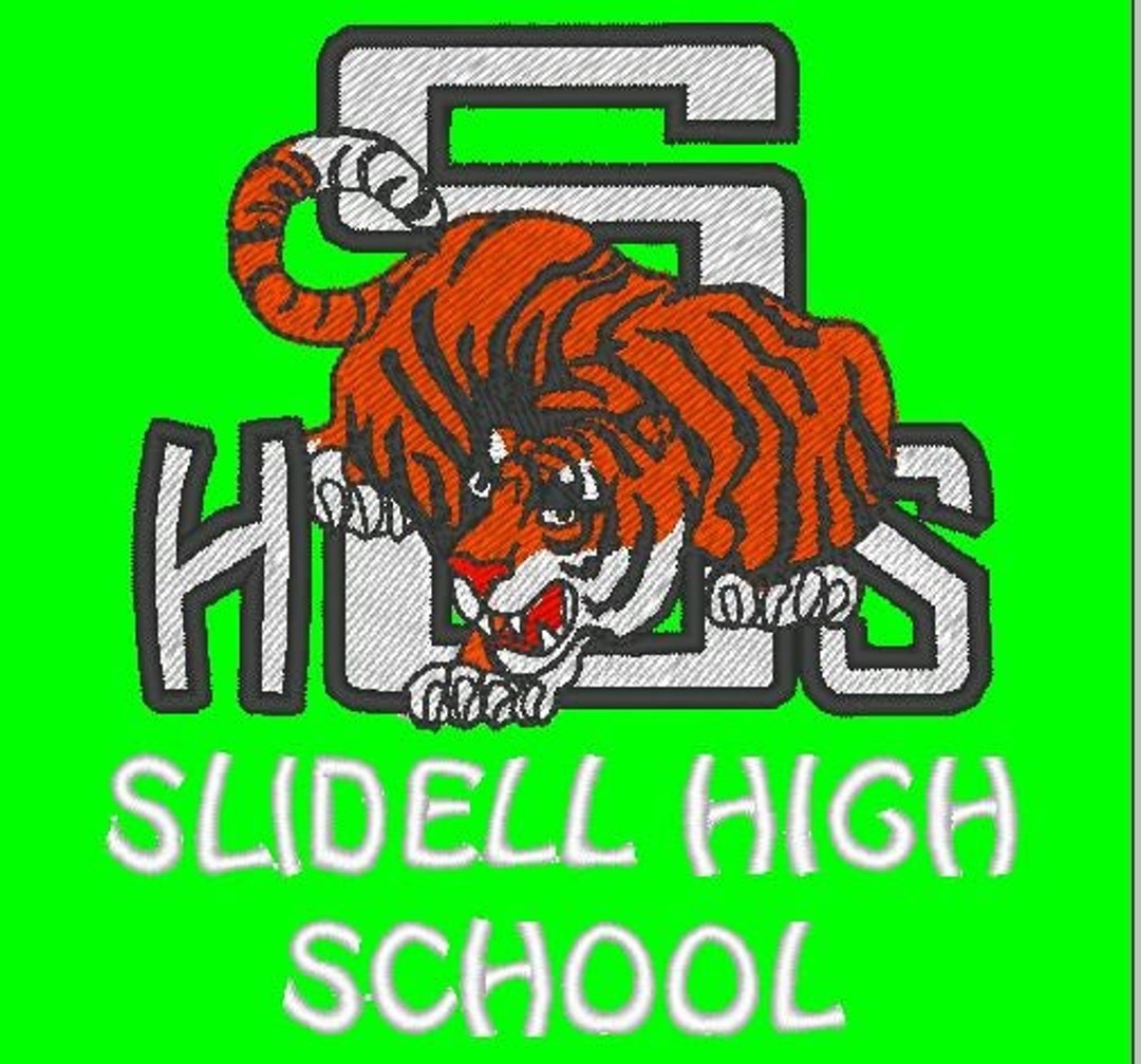 Slidell High School Uniform Logo Slidell LA Machine Embroidery Digital ...