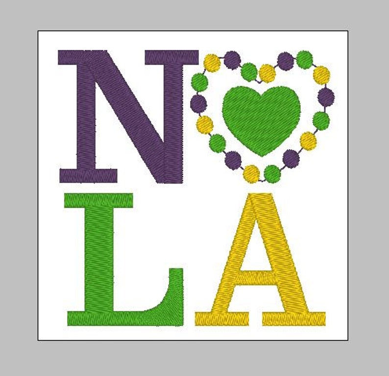 MARDI GRAS NOLA Machine Embroidery Download - Etsy