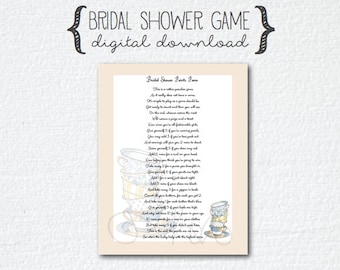 Tea party poem | Etsy