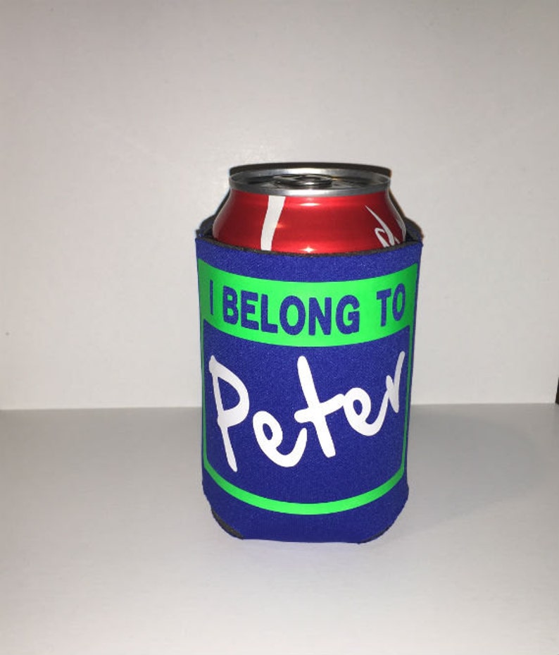 Custom Can / Bottle Can Cooler Name Tag - Etsy