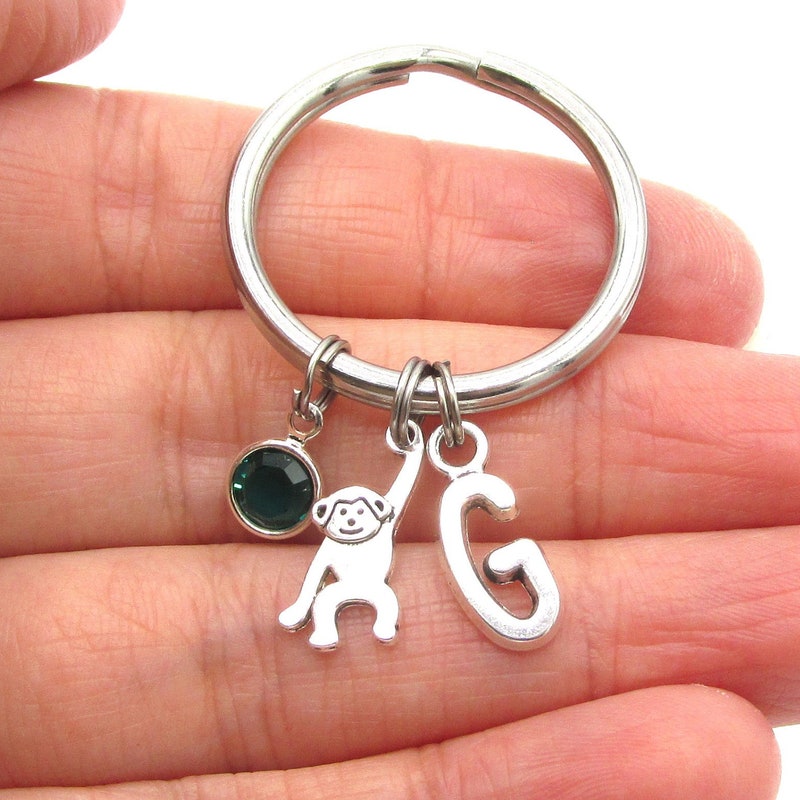 Monkey Keychain - Etsy