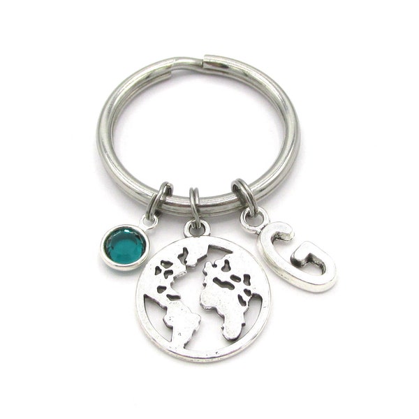Globe Keychain - Etsy