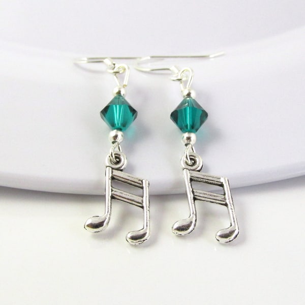Music Note Earrings - Etsy