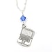 Laptop Necklace Choose a Birthstone, PC Pendant, Computer Pendant ...