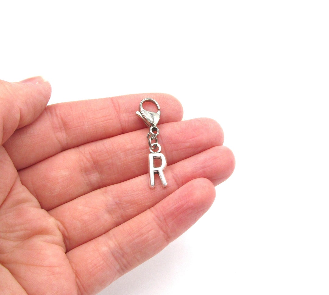 Initial Zipper Pull- Choose a Letter, Letter Zipper Pull, Letter Zipper ...