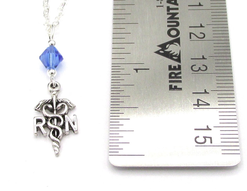RN Necklace- Choose a Birthstone, RN Jewelry, Nurse Necklace, Nurse ...